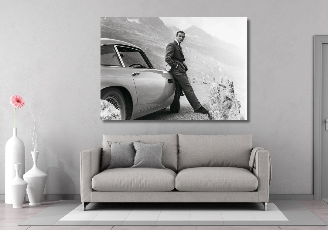 James Bond Sean Connery Canvas Wall Art/james Bond Poster/james Bond ...