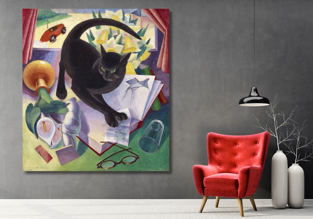 Agnes Miller Parker: the Uncivilized Cat Art Print - Ready to Hang ...