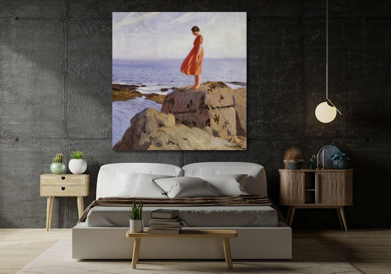 Laura Knight Art Print: "the DARK Pool" Canvas Wall Art - Etsy UK