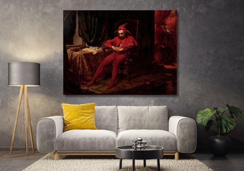 Jan Matejkos 'Sad Jester' Fine Art Print: Akademische Leinwand Kunst ...