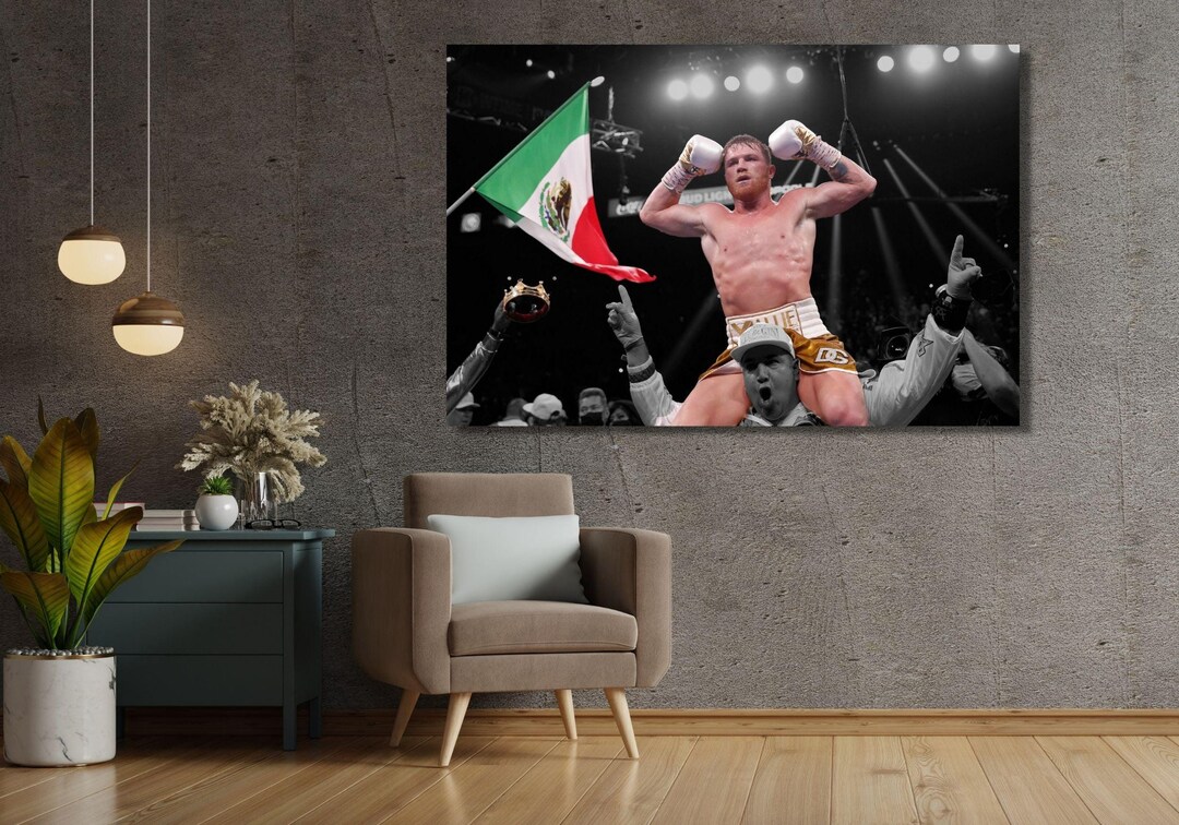 Middleweight World Champion Canelo Alvarez CANVAS Poster,mexican Saul ...
