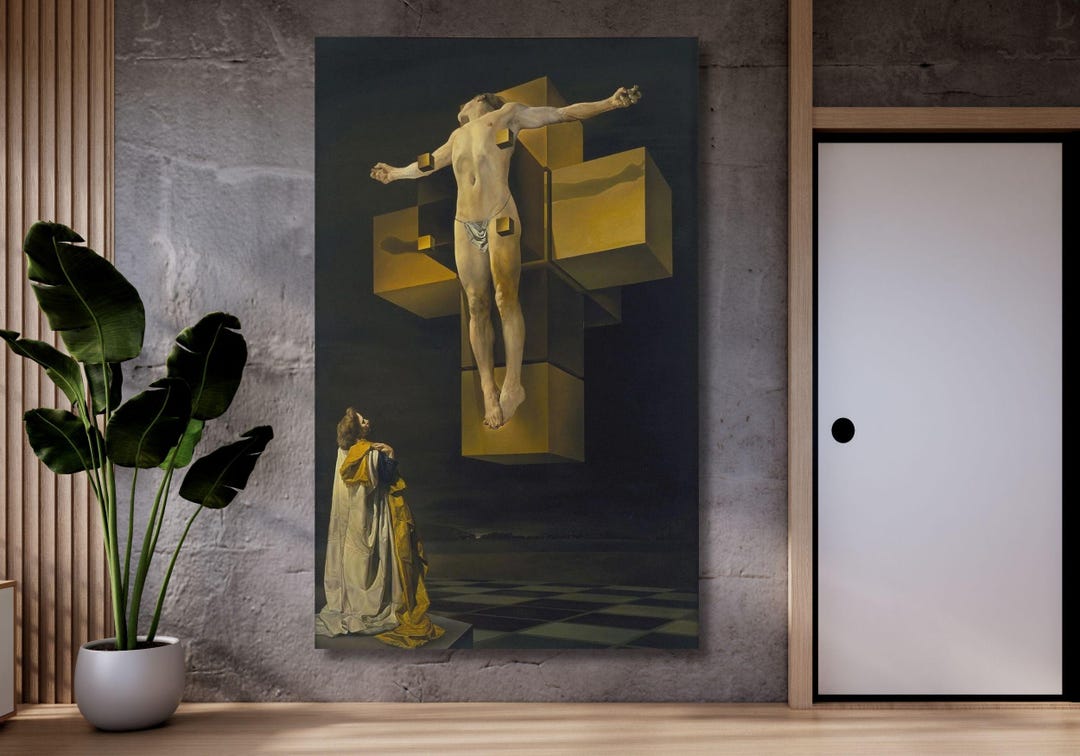 Crucificação (Corpus Hypercubus) (1954) de Salvador Dalí - Impressão ...