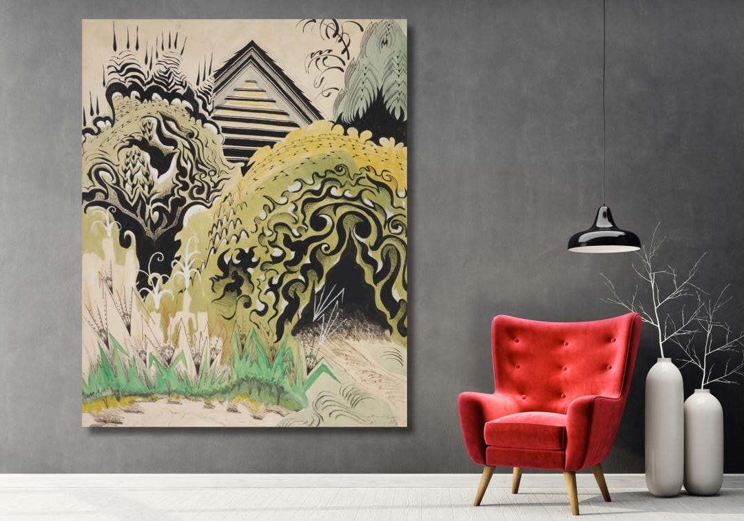 Charles Burchfield 'the Insect Chorus' Art Print - Framed Canvas Wall ...