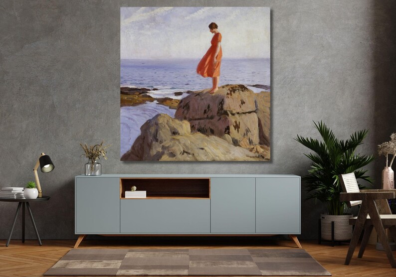Laura Knight Art Print: "the DARK Pool" Canvas Wall Art - Etsy UK