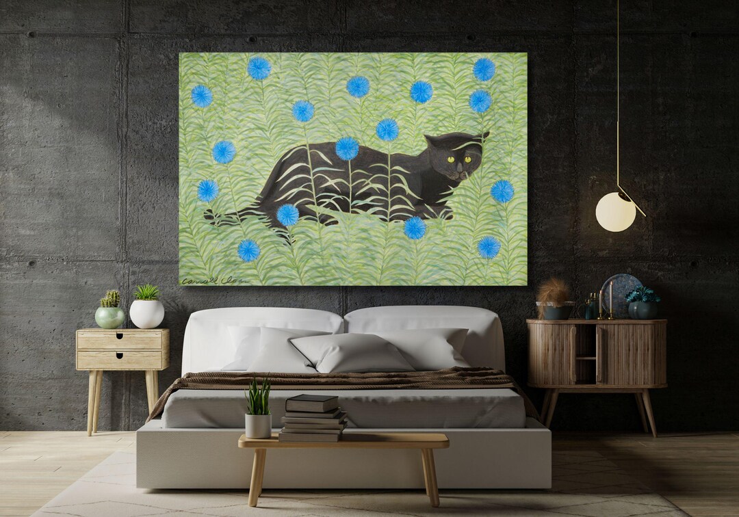 Carroll Cloar Art Print: Vesta and Cornflowers Framed Canvas Wall Art ...