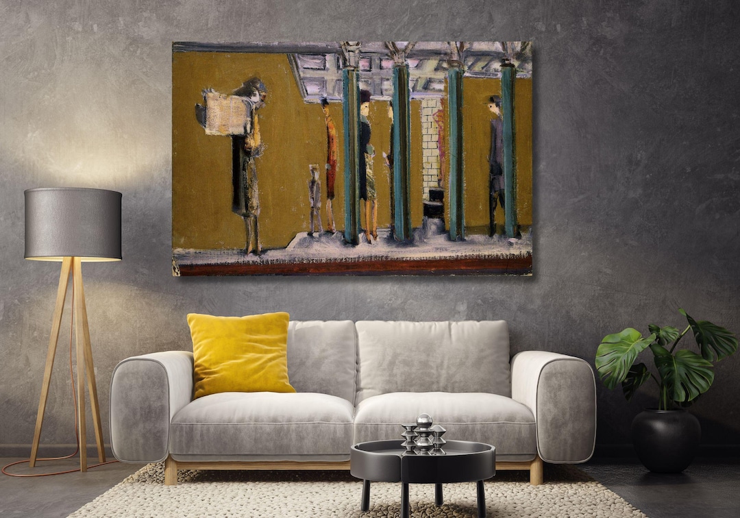Subway (1937) by Mark Rothko Quality Print Ready to Hang Canvas Wall ...