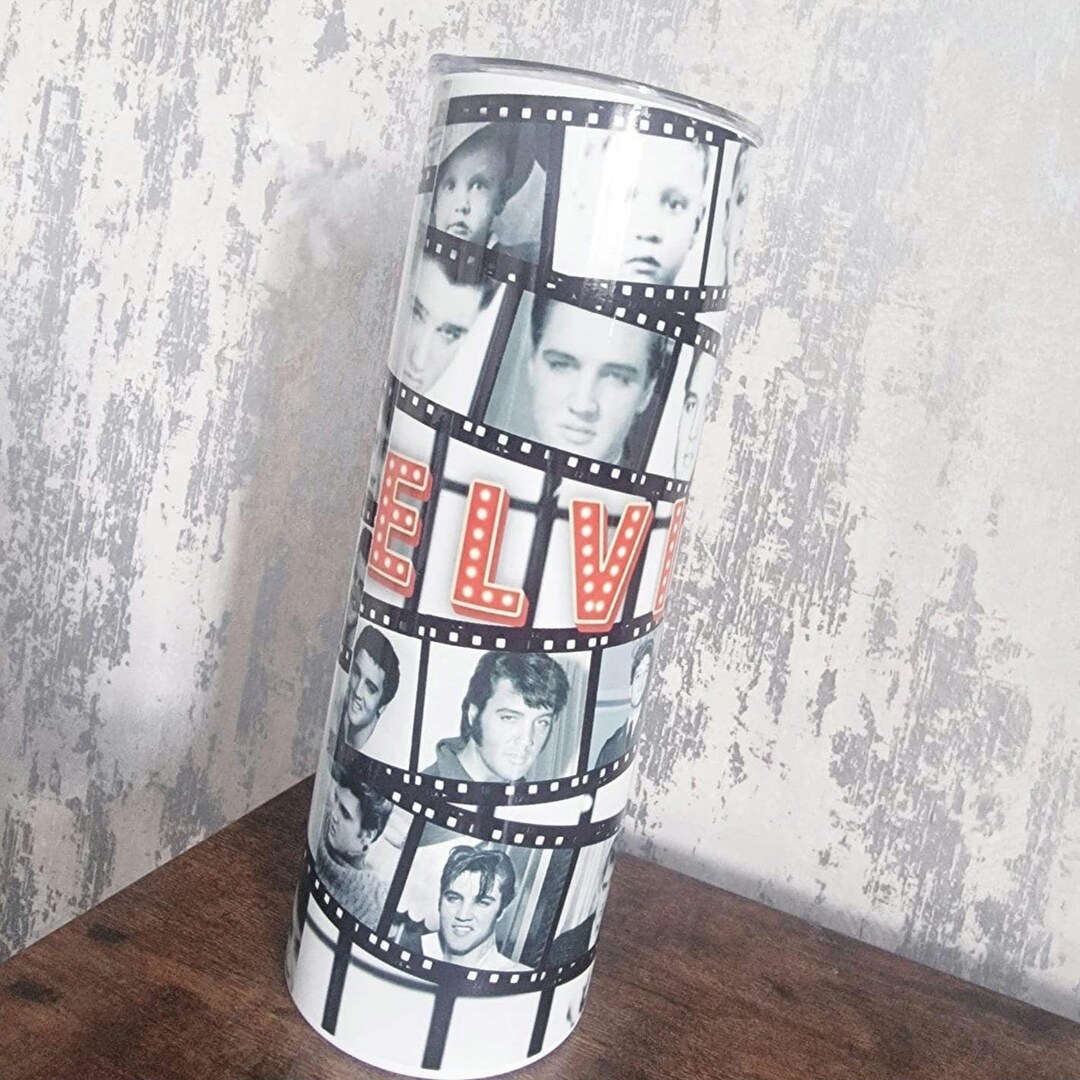 Elvis Presley Tumbler, 20oz Tumbler, Hot Cold Tumbler, Reusable Drinks ...