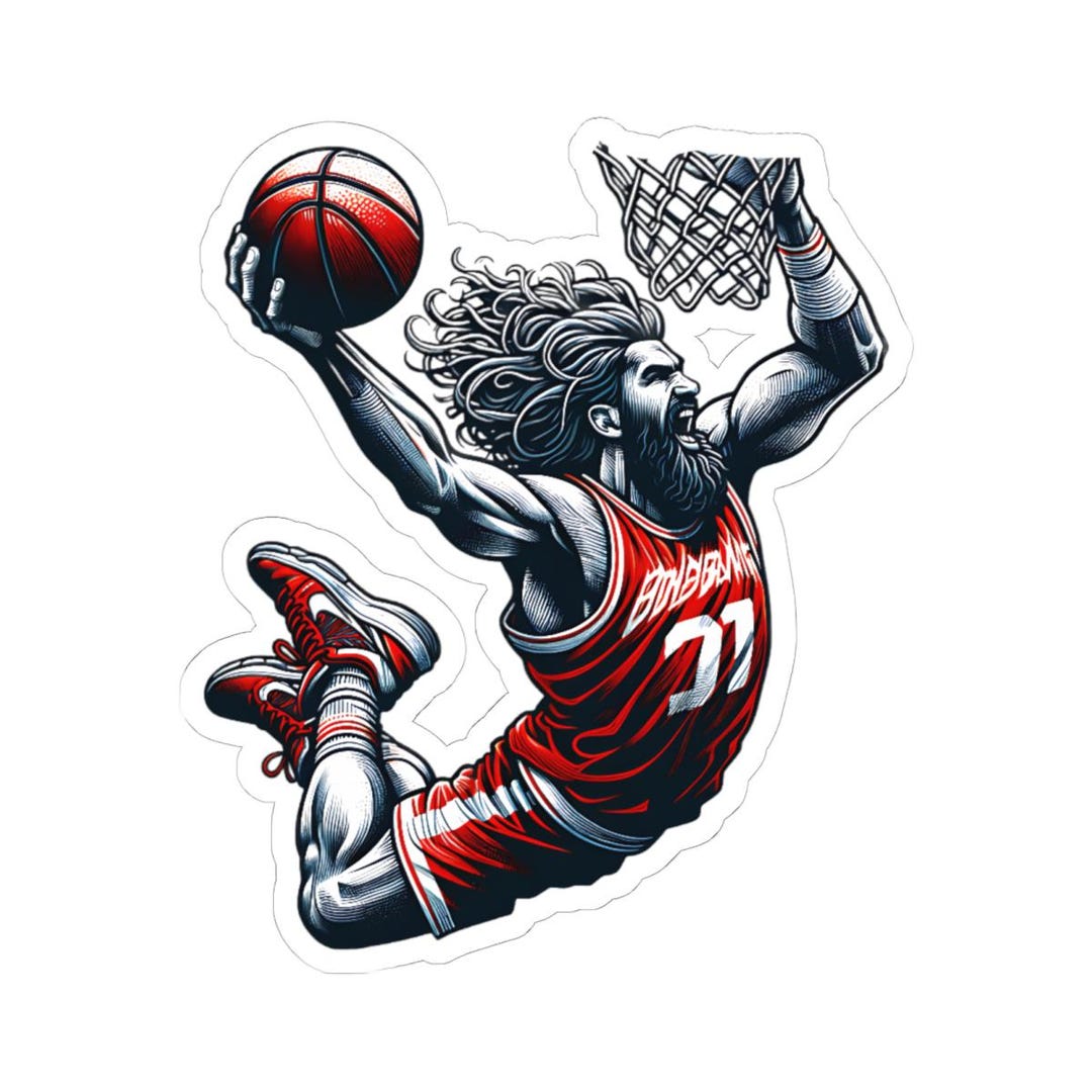 Dynamic Basketball Player Stickers Cool Sports Decor, Gift for Athletes ...