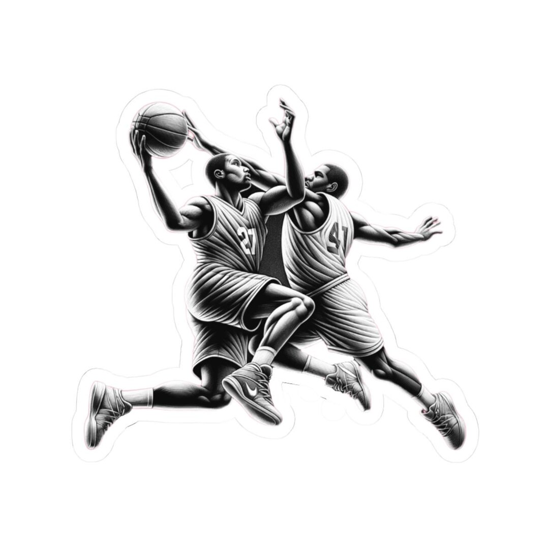 Basketball Player Stickers , Sports Decor, Laptop Stickers, Gift for ...