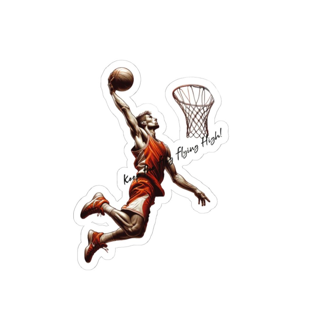 Basketball Dunk Stickers Perfect for Sports Fans, Laptop Decor, Gift ...