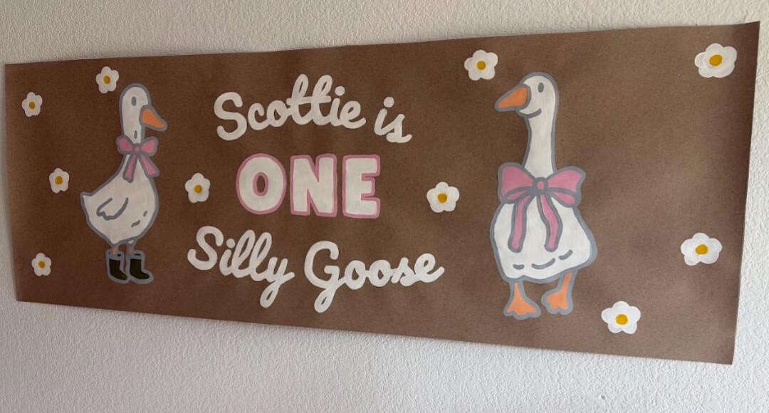 SILLY GOOSE BIRTHDAY Banner - Etsy