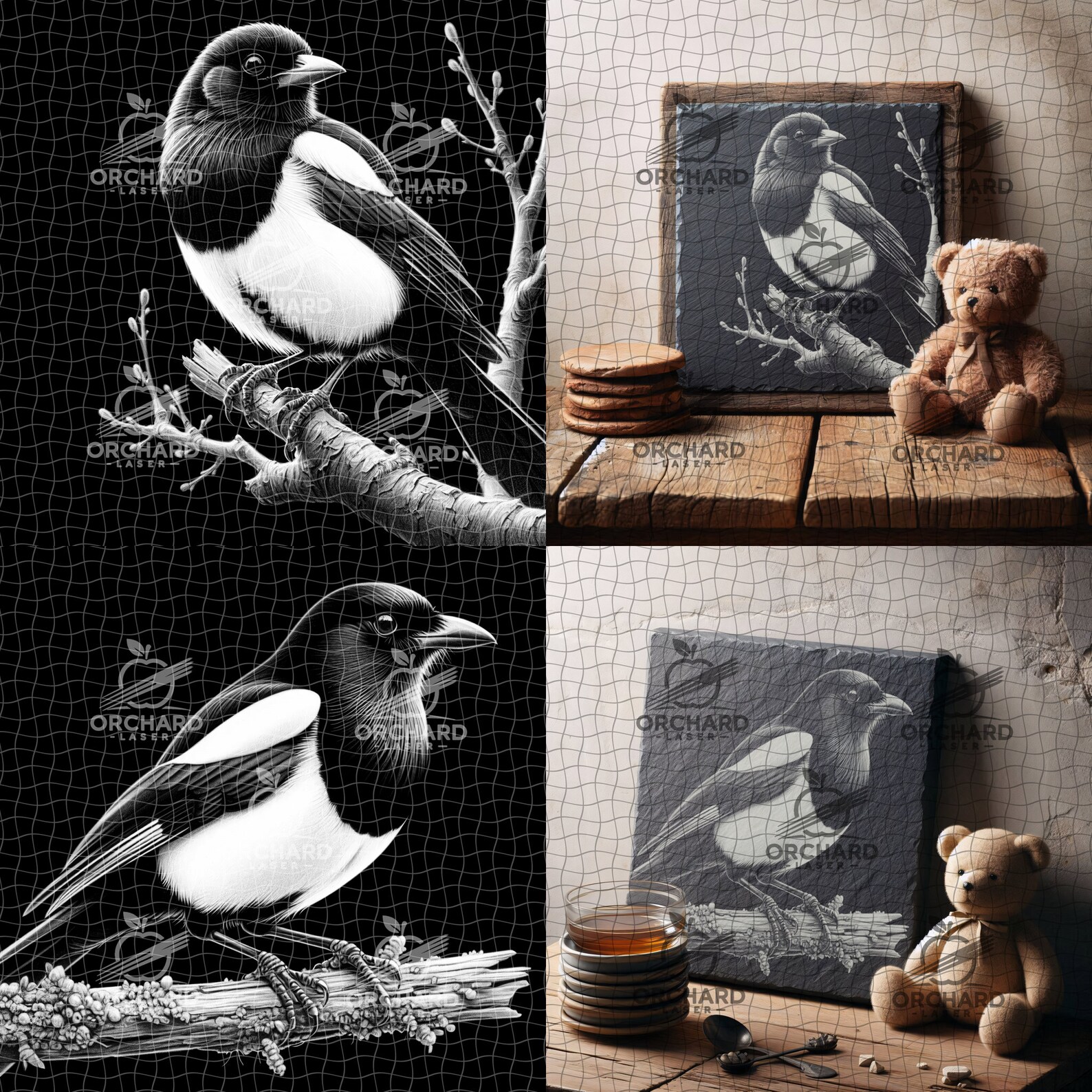 8x High Quality PNG Image File Drawing Engrave Laser Ready Digital ...