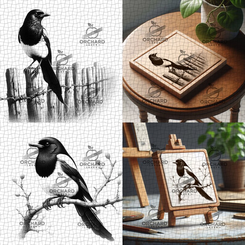 8x High Quality PNG Image File Drawing Engrave Laser Ready Digital ...