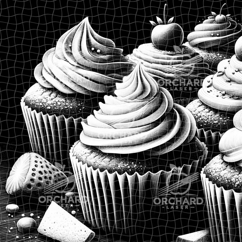 8x High Quality PNG Image File | Drawing | Engrave | Laser Ready ...