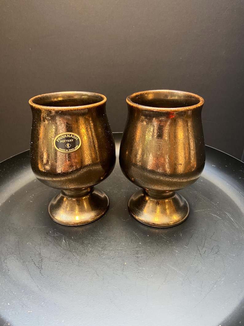 Vintage Prinknash Goblets - Etsy
