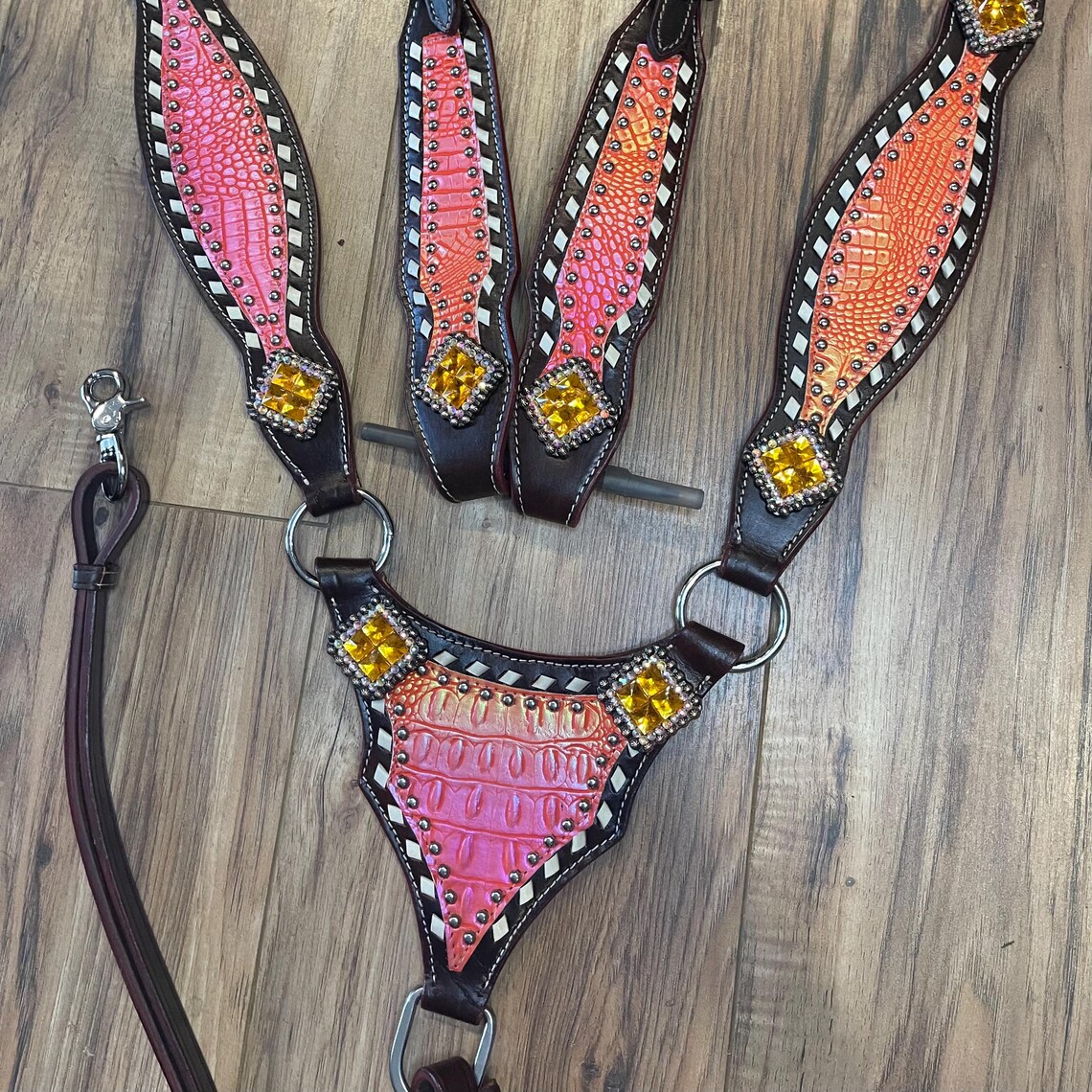 Pink& Orange Western Gladiator Horse Tack Set - Etsy