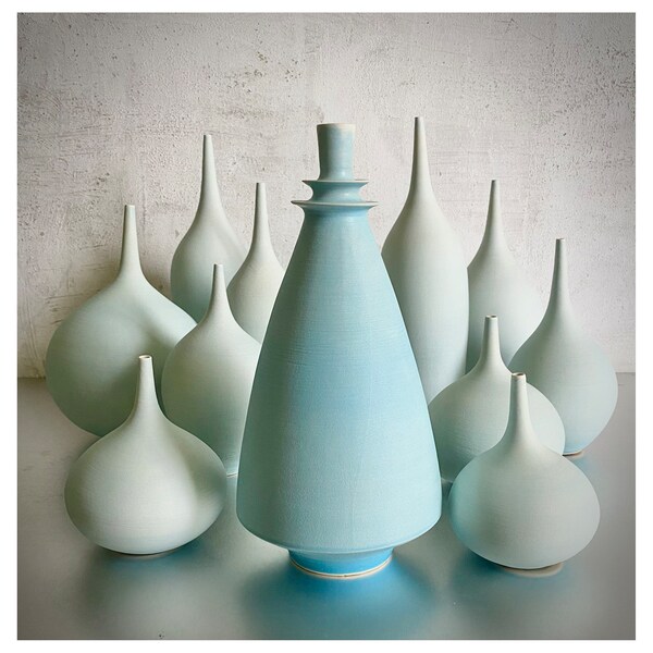 Turquoise Vase - Etsy