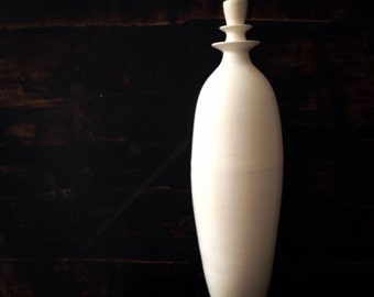 Tall White Ceramic Vase - Etsy