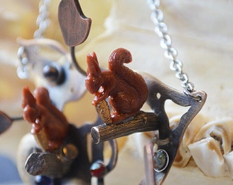 Predator And Prey Diorama Necklace | Etsy