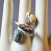 Earth Elements Ring Made With Lovely Gemstones and Shell - Etsy