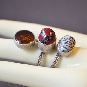 Sky Sea and Land Ring Made With Fire Agate Gemstone - Etsy