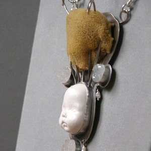 Brain Like A Sponge Doll Head Necklace - Etsy