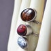 Sky Sea and Land Ring Made With Fire Agate Gemstone - Etsy
