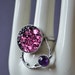Bacchus Ring Made With Glass Cab and Amethyst - Etsy