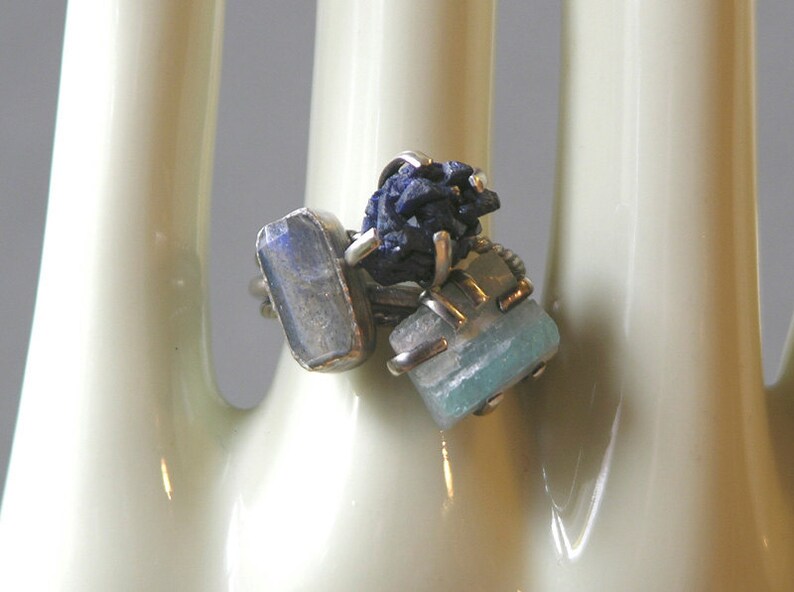 Shades of Blue Stacking Rings - Etsy