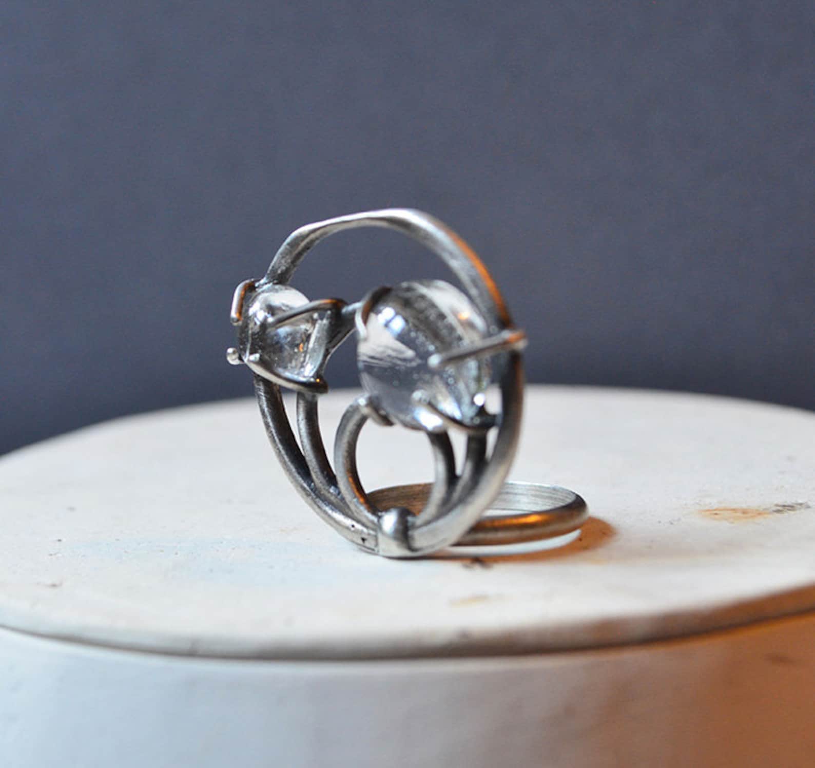 Bubble Blower Fun Ring Made With Magnifying Glass Cabs - Etsy
