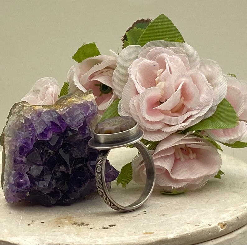 Bloom Flower Ring Made With A Glass Flower - Etsy