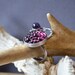 Bacchus Ring Made With Glass Cab and Amethyst - Etsy