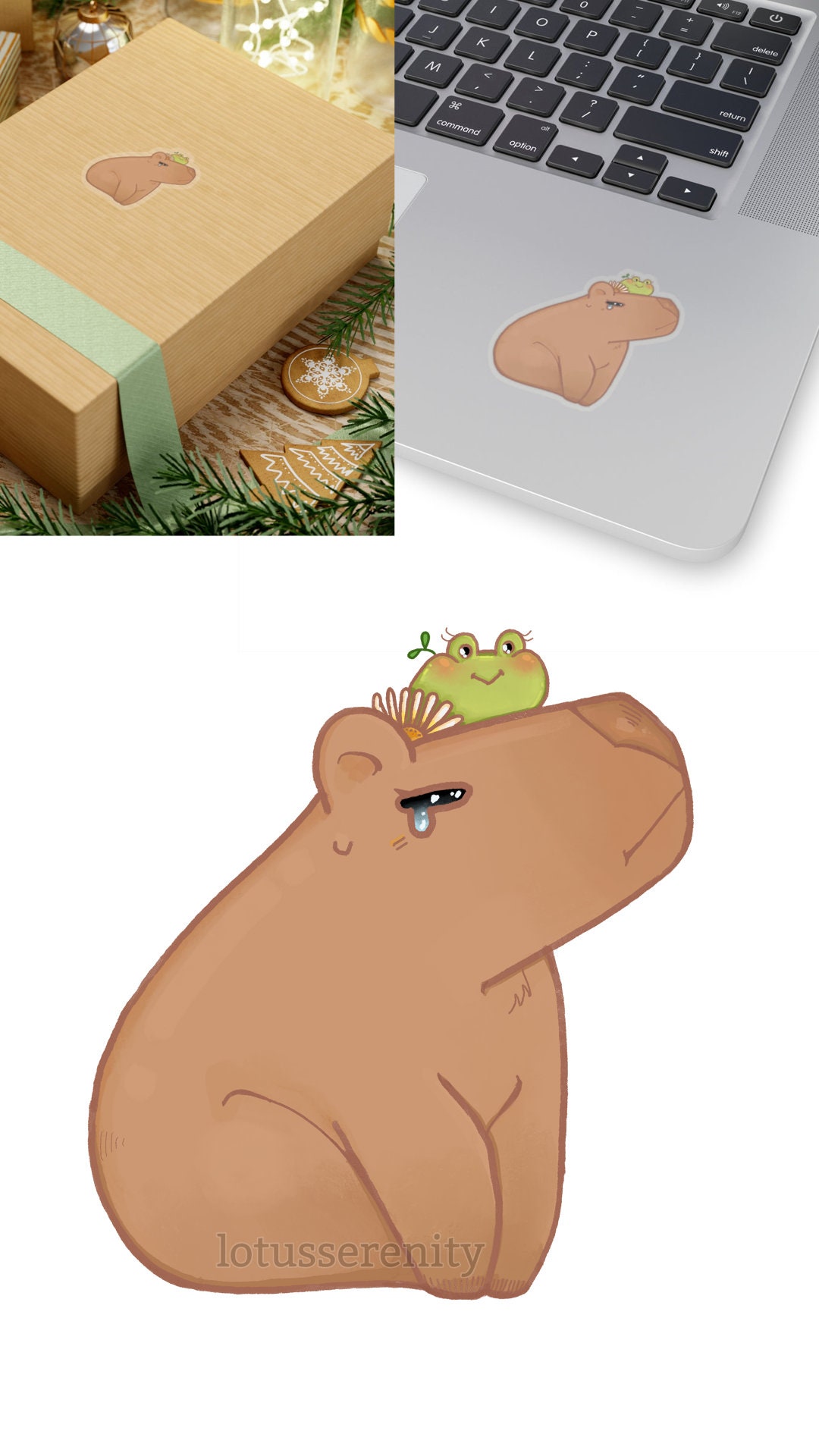 Digital File Png of a Capybaras&frog Friend - Etsy