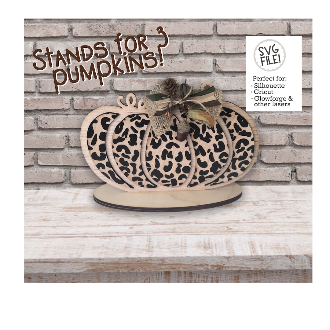 Pumpkin Bases ONLY | 3 Sizes SVG | Standing Pumpkin Bases Cut File ...