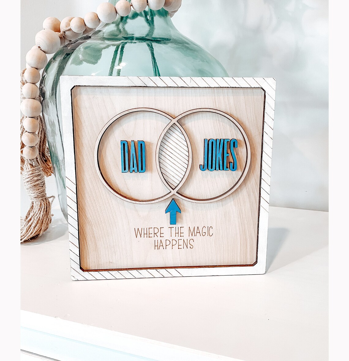 Dad Jokes Sign SVG | Father's Day Sign File | Father's Day Gift ...