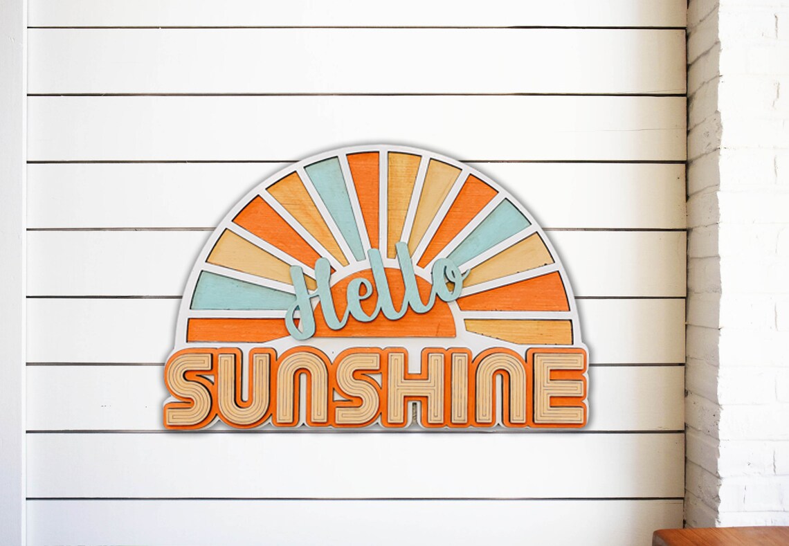 Sunshine Sign SVG You Are My Sunshine Hello Sunshine Cut - Etsy