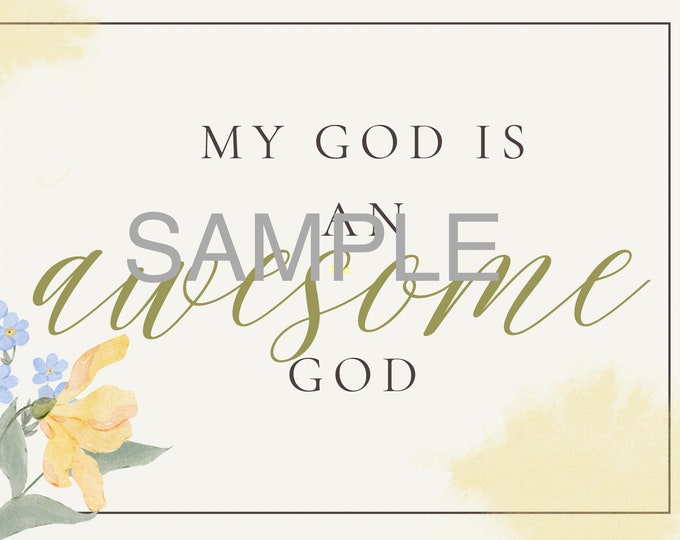 Our God is an Awesome God SVG PNG, Digital Download, Our God is an ...