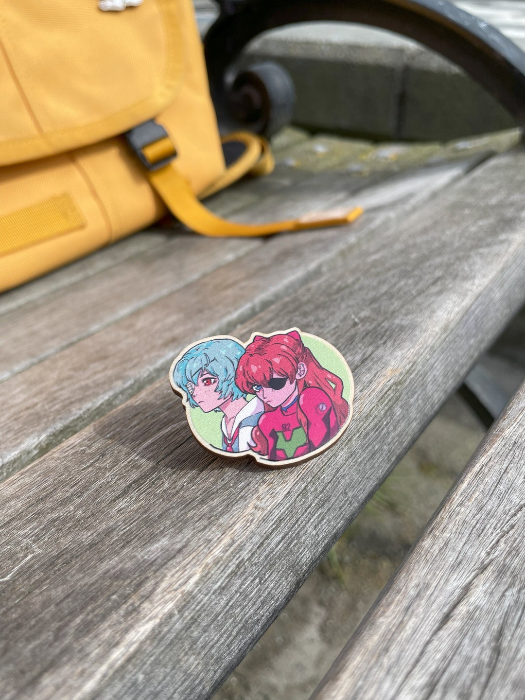 Neon Genesis Evangelion Rei & Asuka Pin - Etsy