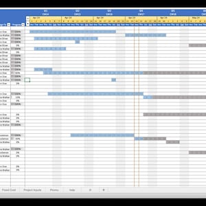 Advanced Excel Gantt Chart Template: Streamline Project Management ...