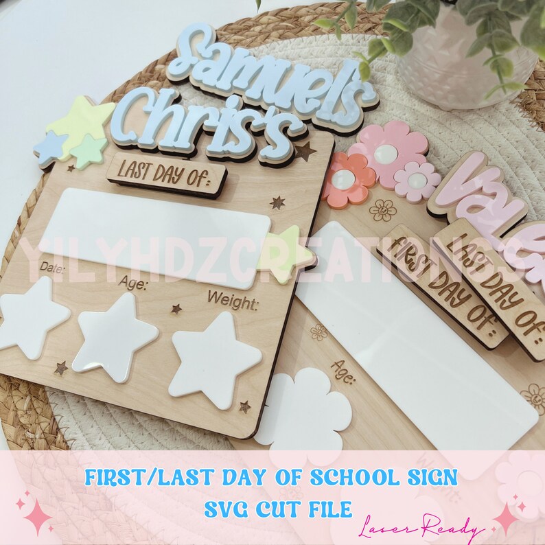 First Day of School Bundle Sign Svg, Back to School Cut File, First Day ...