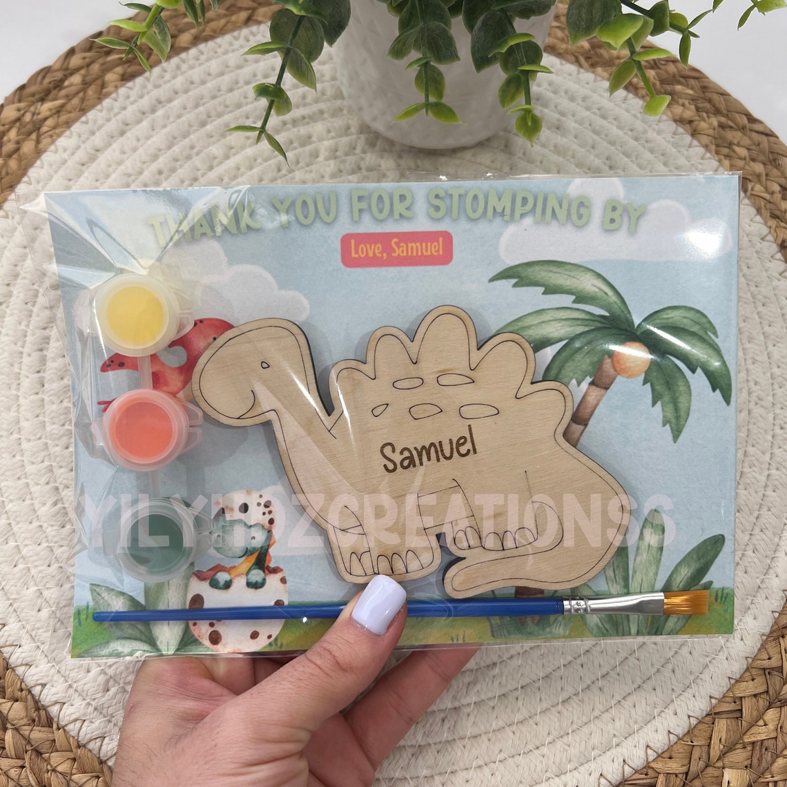 Dinosaur DIY Kit Svg, Kids Summer Diy Svg, Dinosaur Party Diy Paint Kit ...