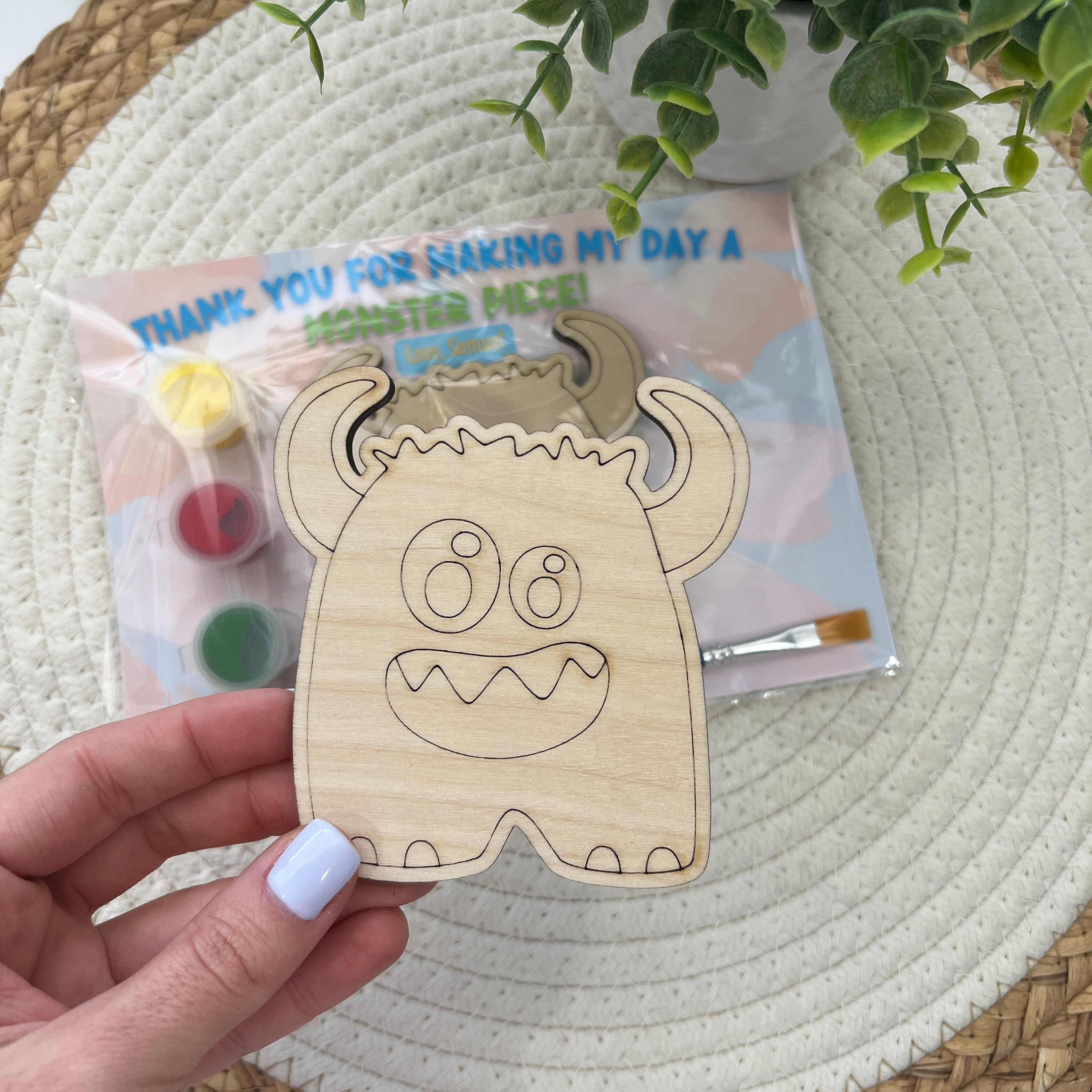 Monster Single Line Scoring Cut Out Svg Laser File for Summer Monster ...
