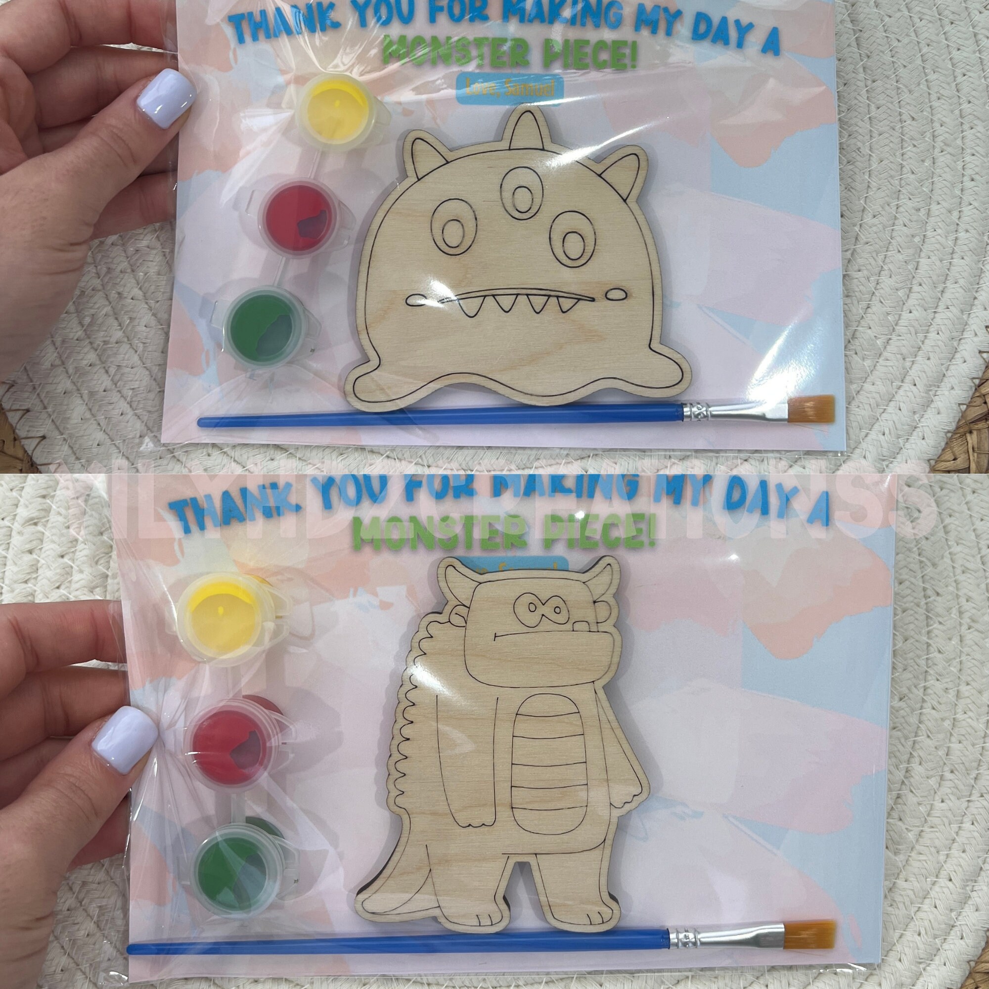 Monsters DIY Kit Svg for Kids Summer Diy Svg Monsters Party Diy Paint ...