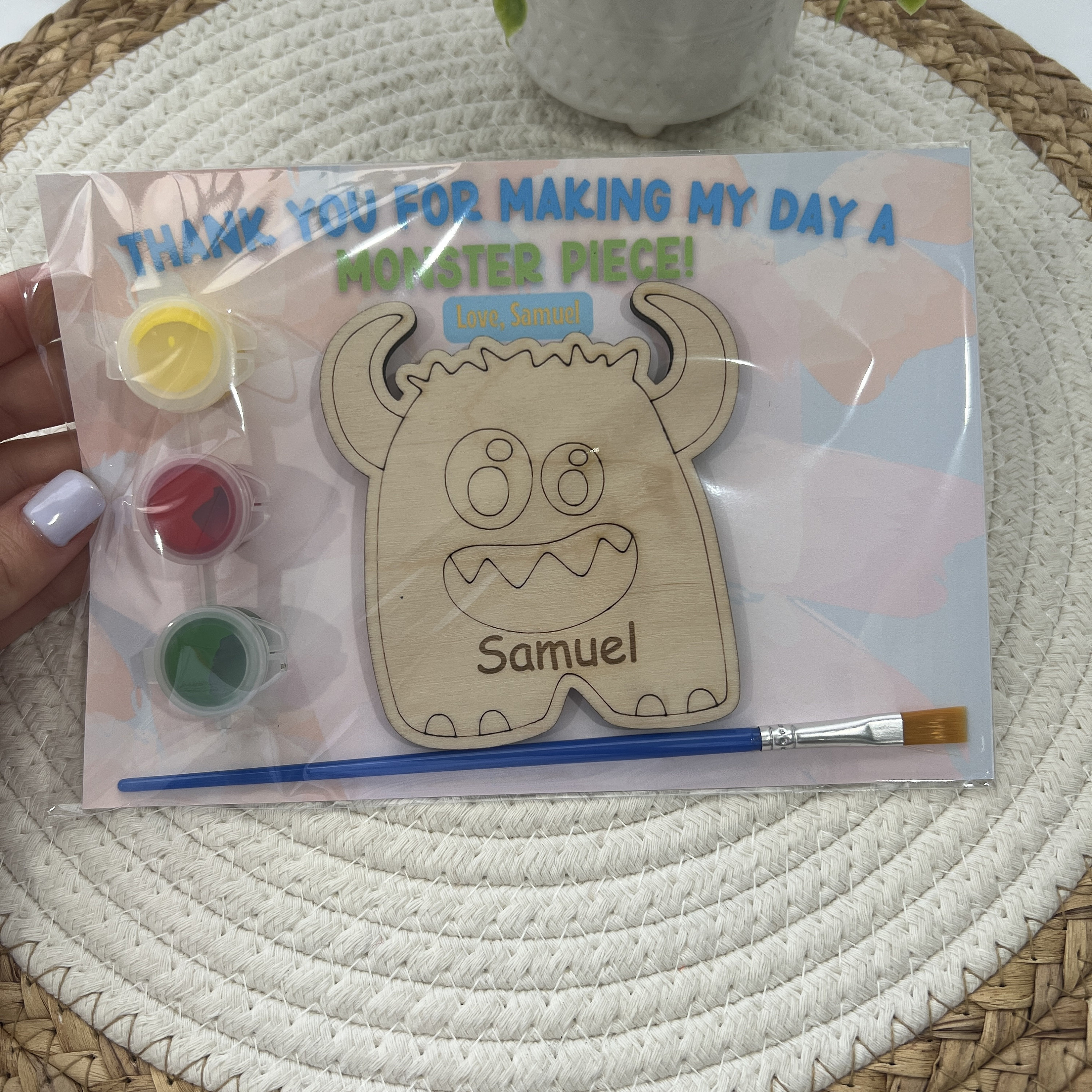 Monster Single Line Scoring Cut Out Svg Laser File for Summer Monster ...