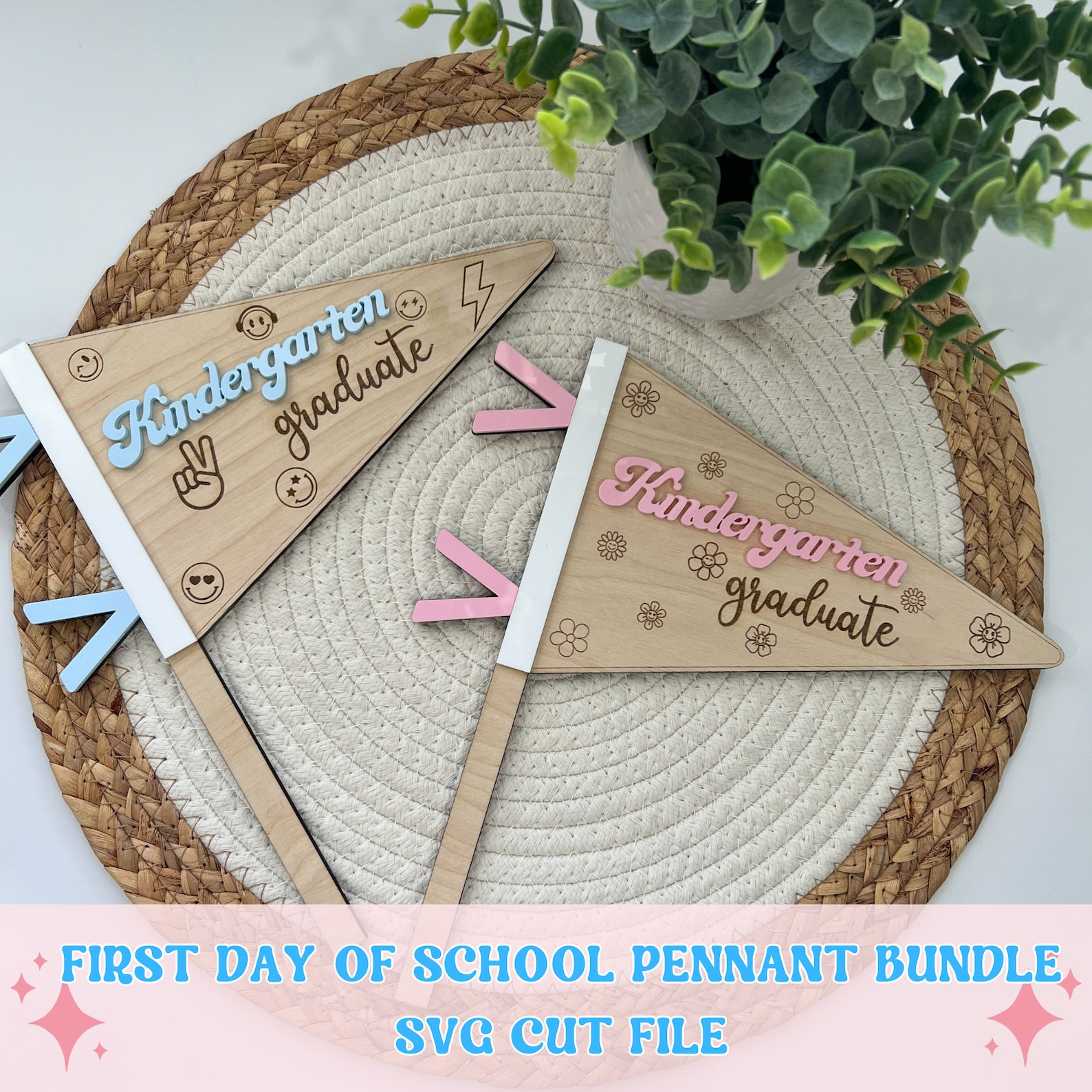 First Day of School Sign Bundle Svg Back to School Pennant Sign Svg ...
