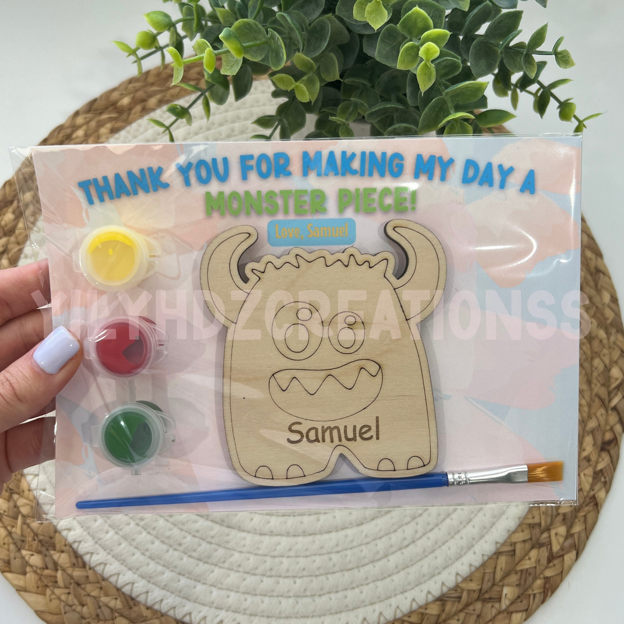 Monsters DIY Kit Svg for Kids Summer Diy Svg Monsters Party Diy Paint ...