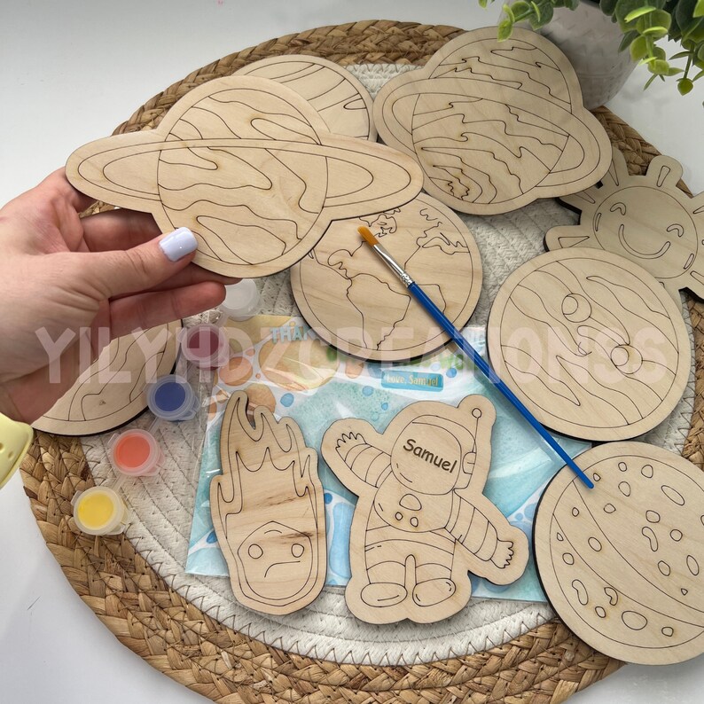 Planets DIY Kit Svg for Kids Summer Diy Svg Planets Party Diy Paint Kit ...