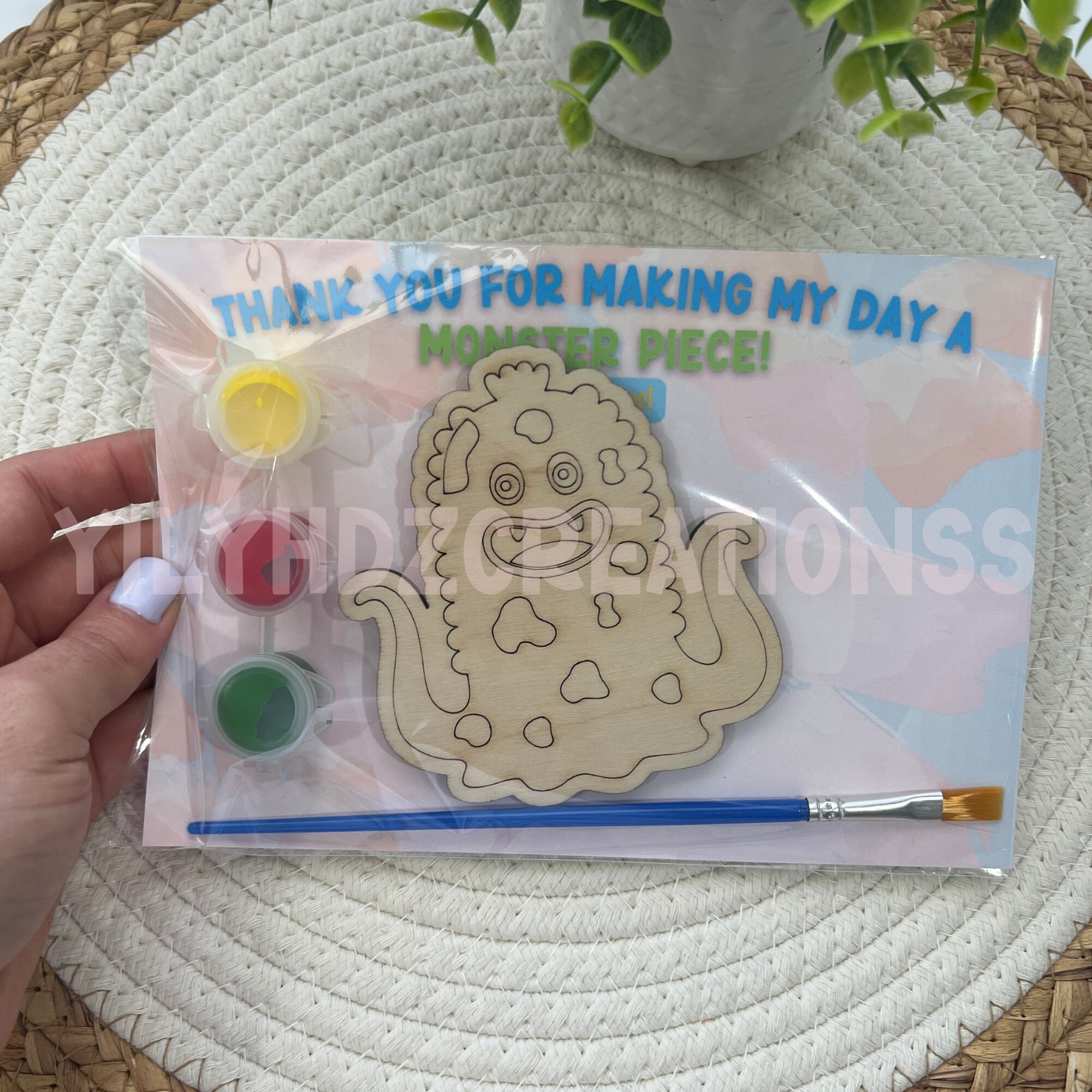 Monsters DIY Kit Svg for Kids Summer Diy Svg Monsters Party Diy Paint ...