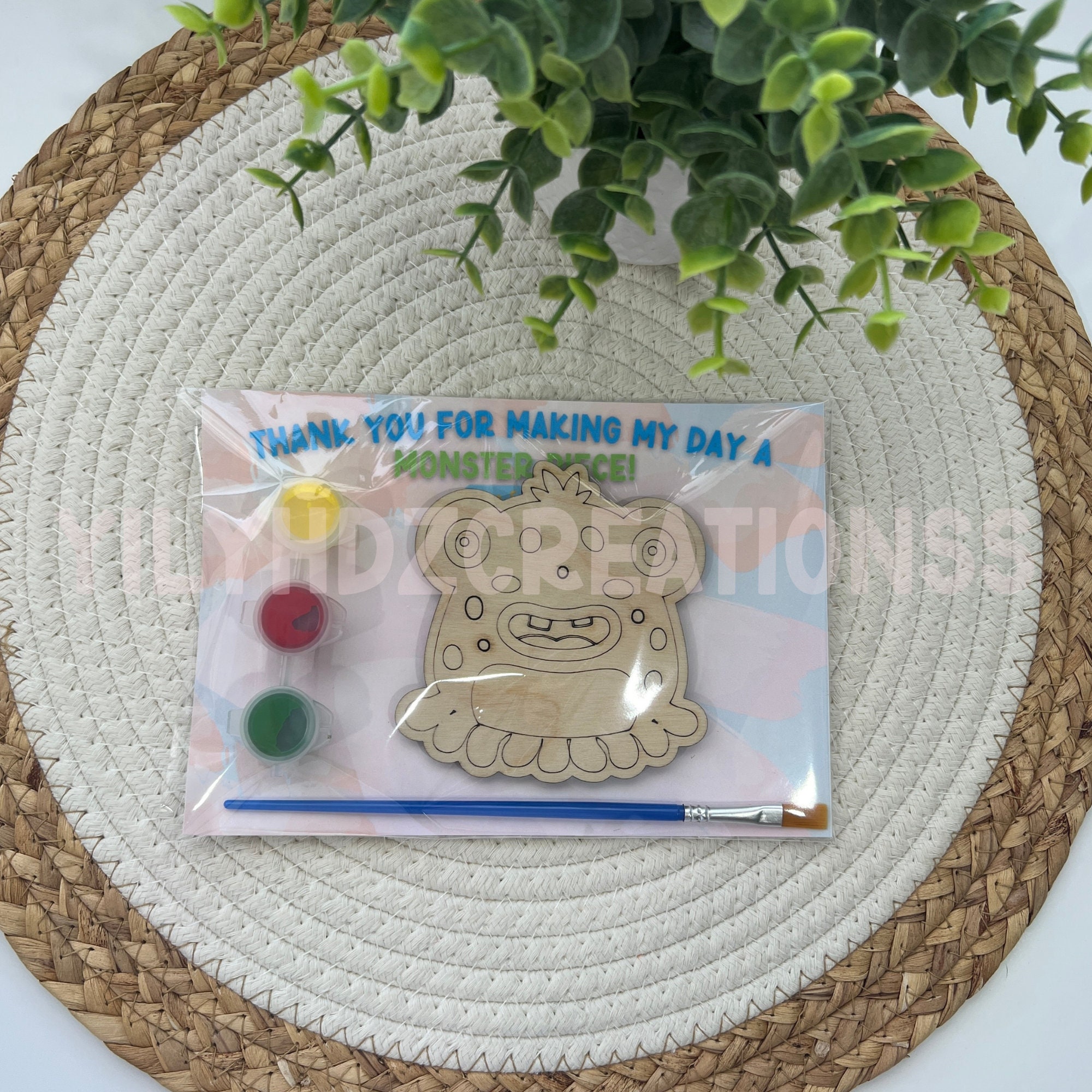 Monsters DIY Kit Svg for Kids Summer Diy Svg Monsters Party Diy Paint ...