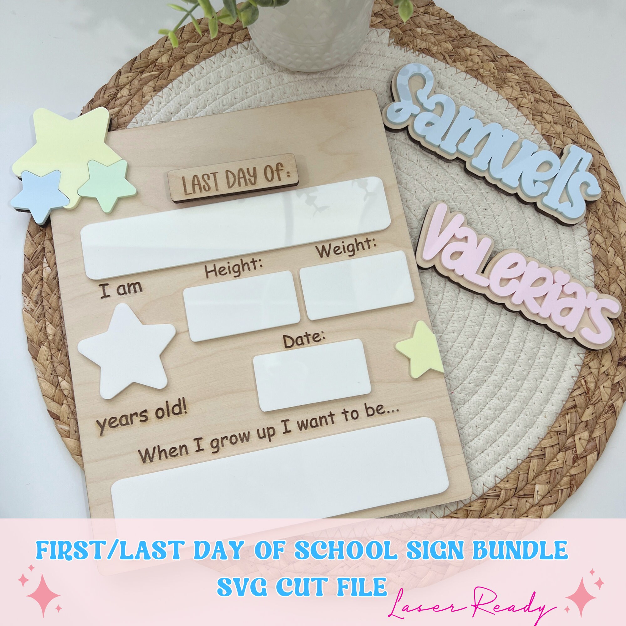 First Day of School Bundle Sign Svg, Back to School Cut File, First Day ...